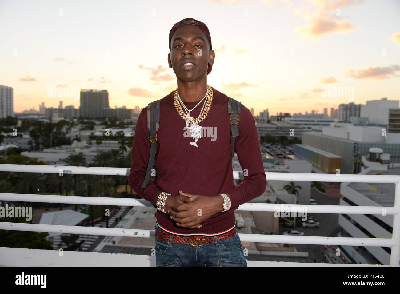 MIAMI BEACH, FL - OCTOBER 05: Young Dolph poses for a portrait during ...