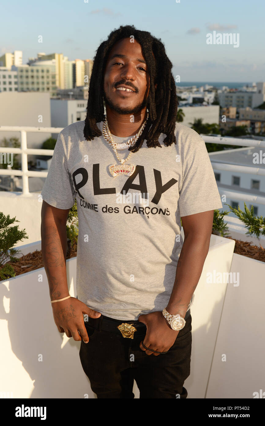 MIAMI BEACH, FL - OCTOBER 05: Mozzy poses for a portrait during the ...