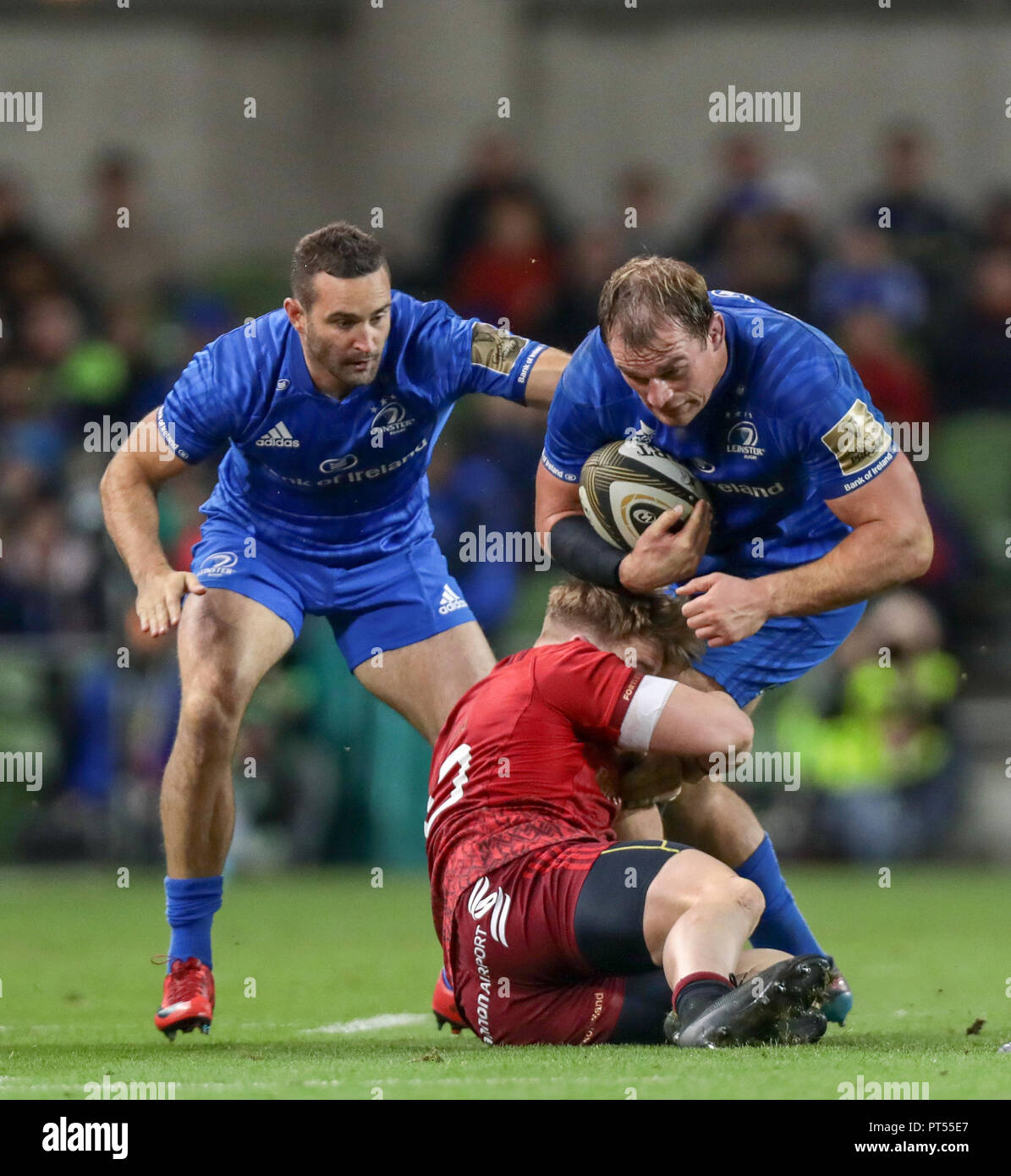 Aviva Stadium, Dublin, Ireland. 6th Oct, 2018. Guinness Pro14 rugby ...