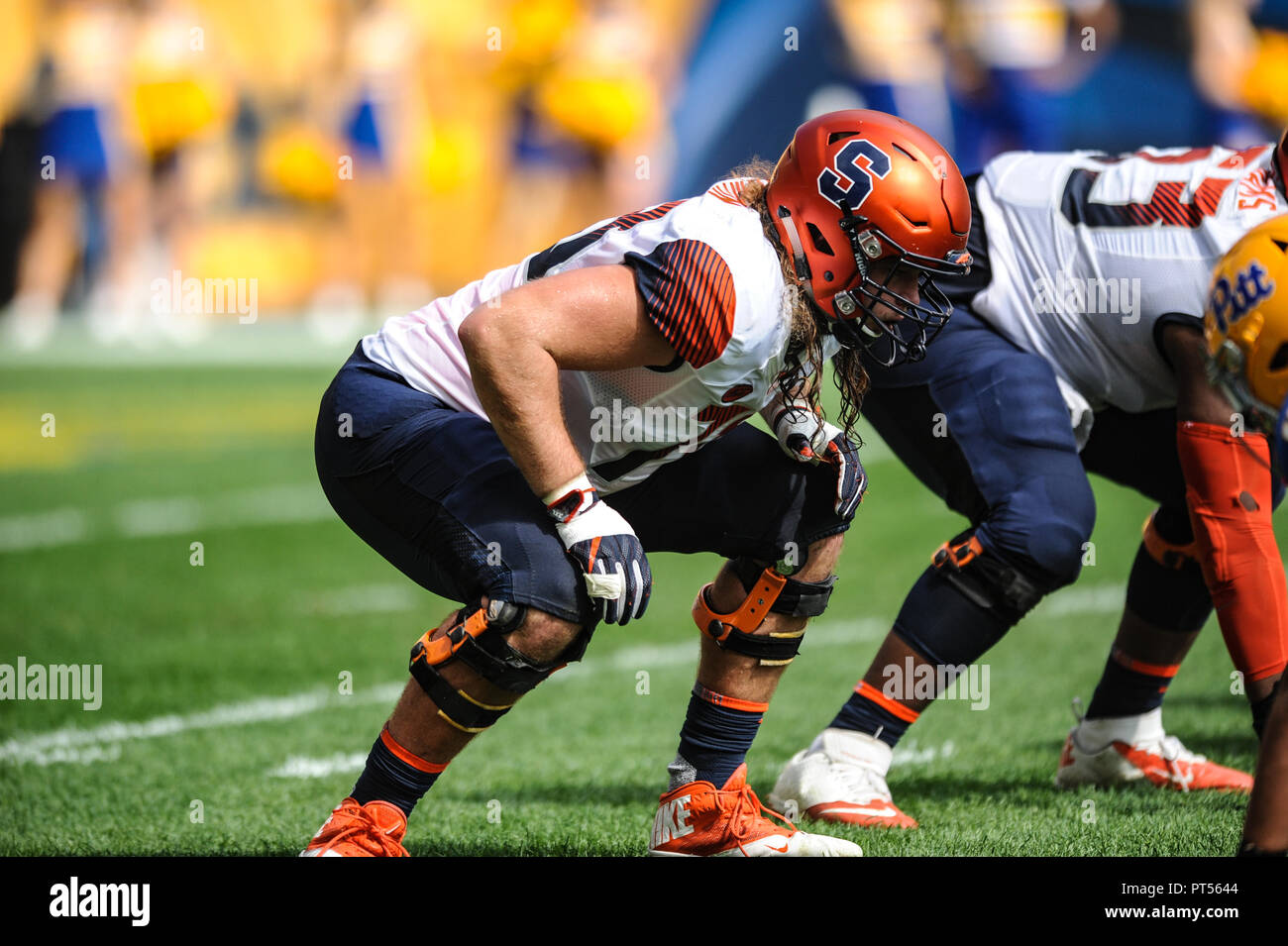 Pittsburgh, PA, USA. 6th Oct, 2018. Koda Martin #78 during the Pitts ...