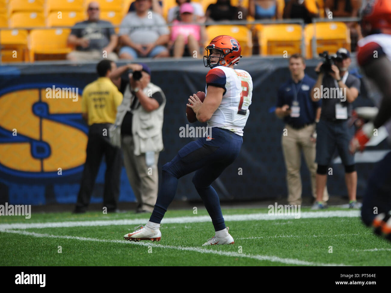 Pittsburgh, PA, USA. 6th Oct, 2018. Eric Dungey #2 during the Pitts ...