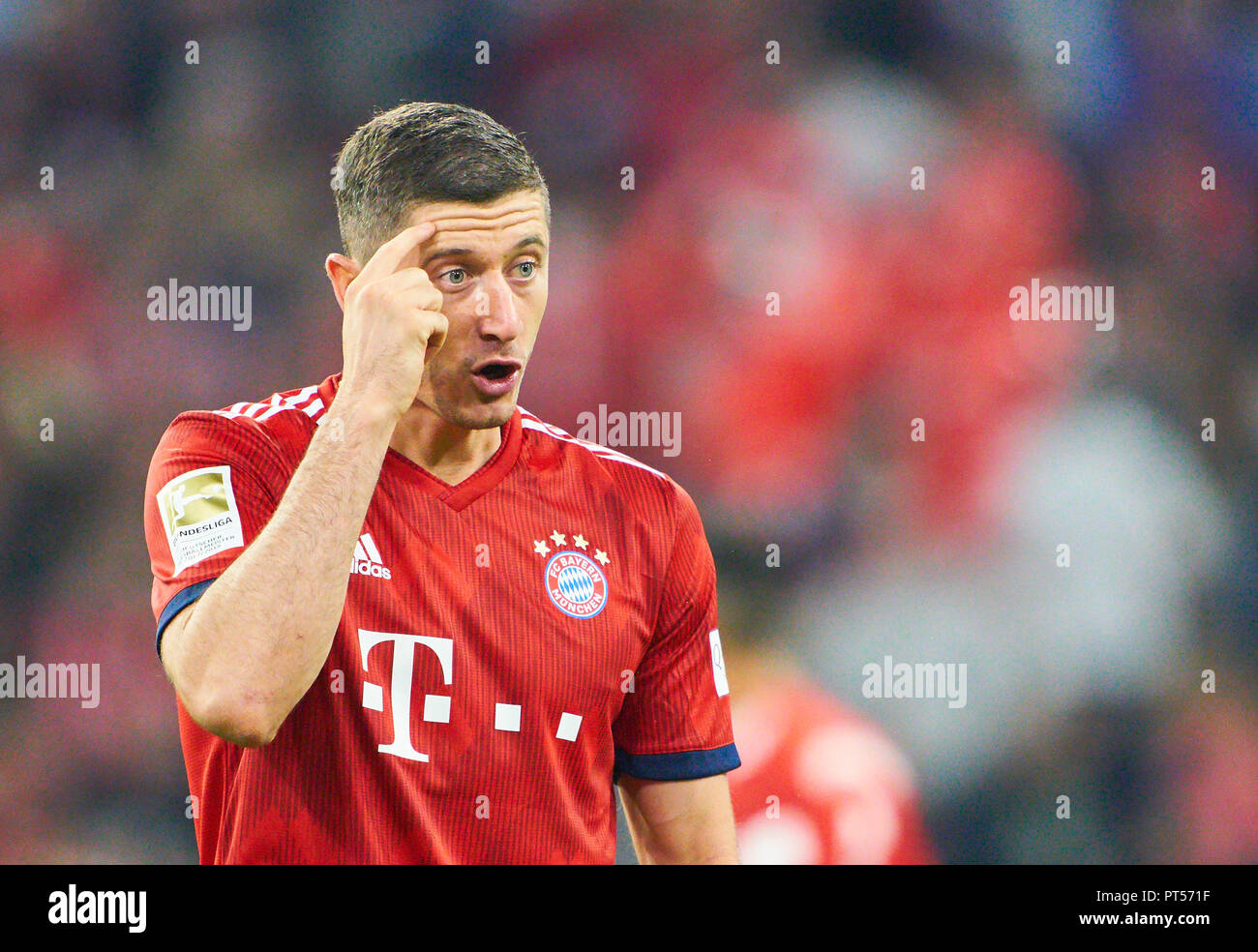FC Bayern Soccer, Munich, October 6, 2018 Robert LEWANDOWSKI, FCB 9 ...