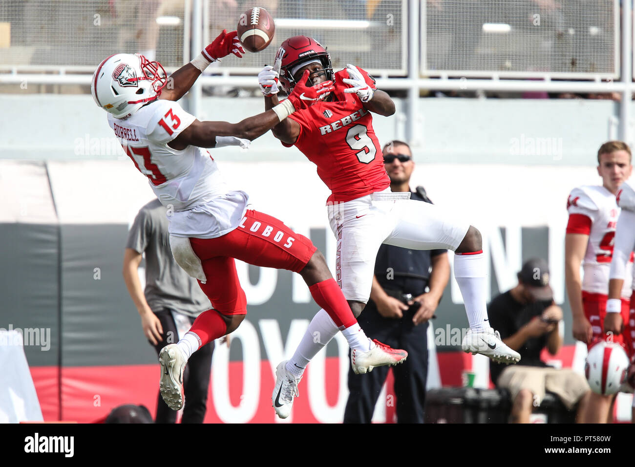 Las Vegas, NV, USA. 6th Oct, 2018. UNLV Rebels wide receiver Tyleek ...