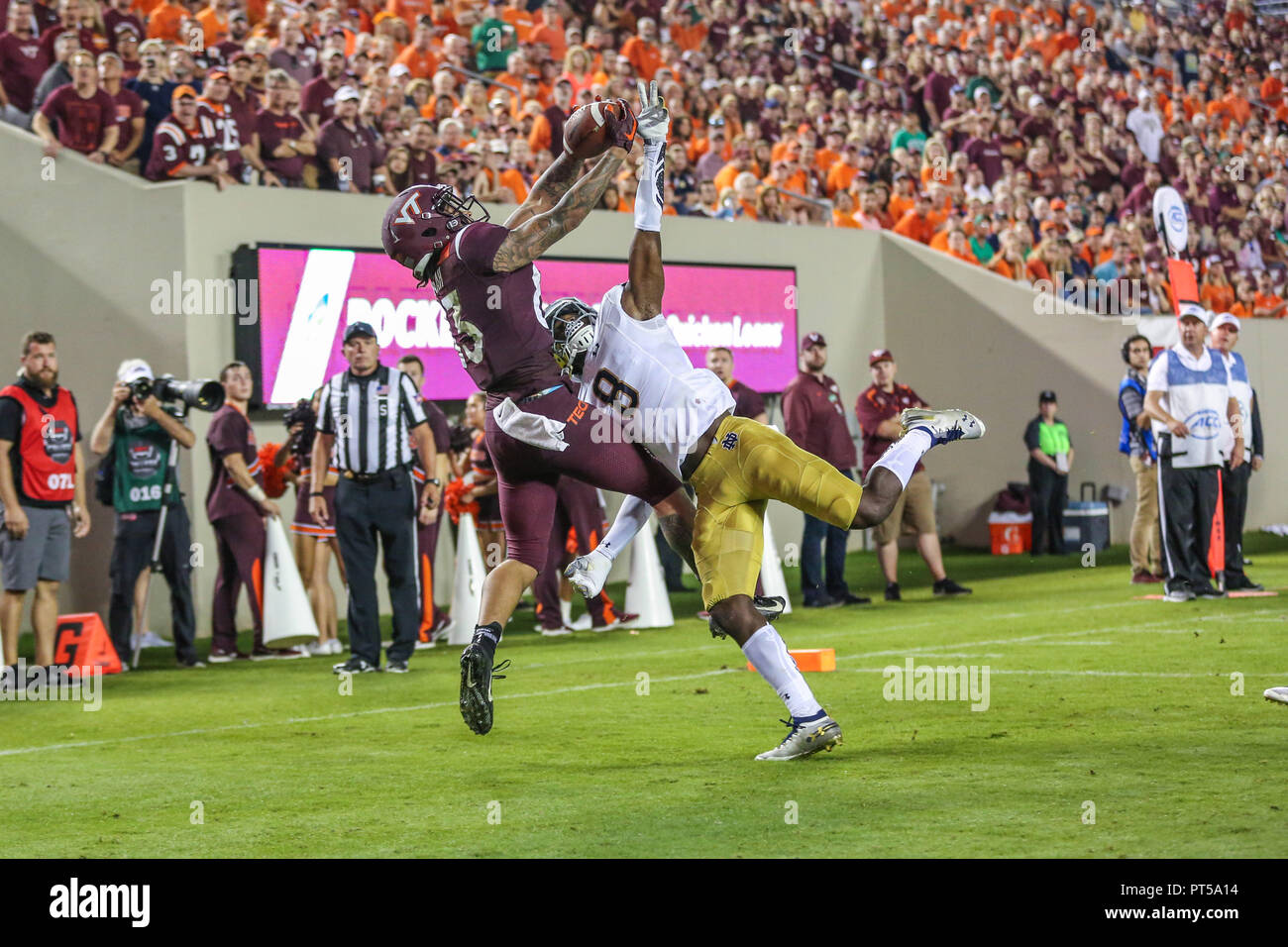 Blacksburg, VA, USA. 6th Oct, 2018. Virginia Tech Hokies wide receiver ...