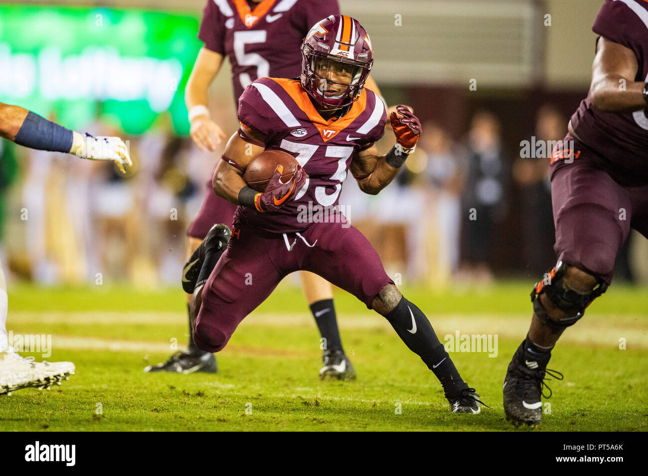 Virginia Tech Hokies running back Deshawn McClease (33) during the NCAA ...