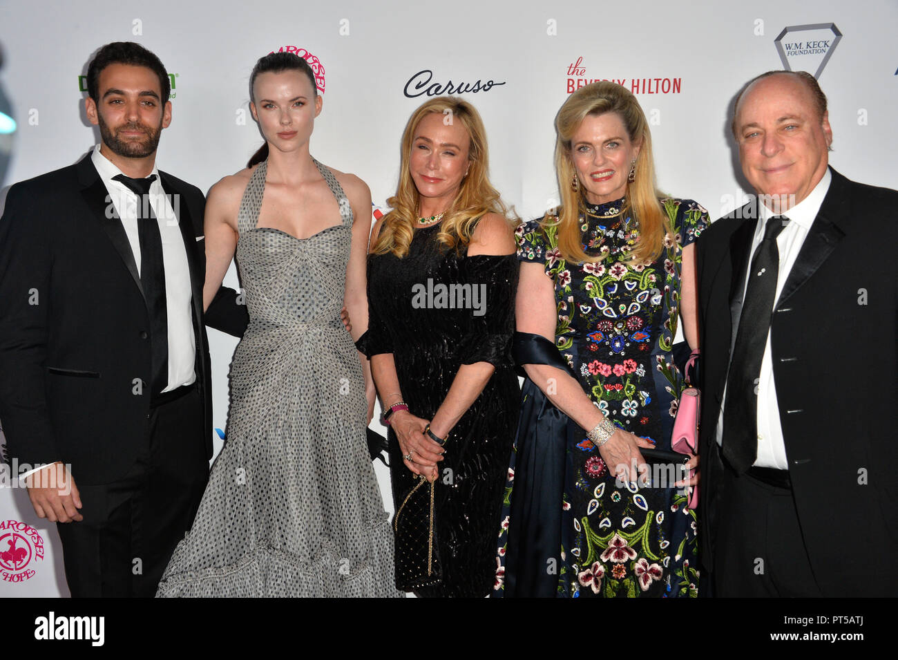 LOS ANGELES, CA. October 06, 2018: Nancy Davis & Family at the 2018 ...