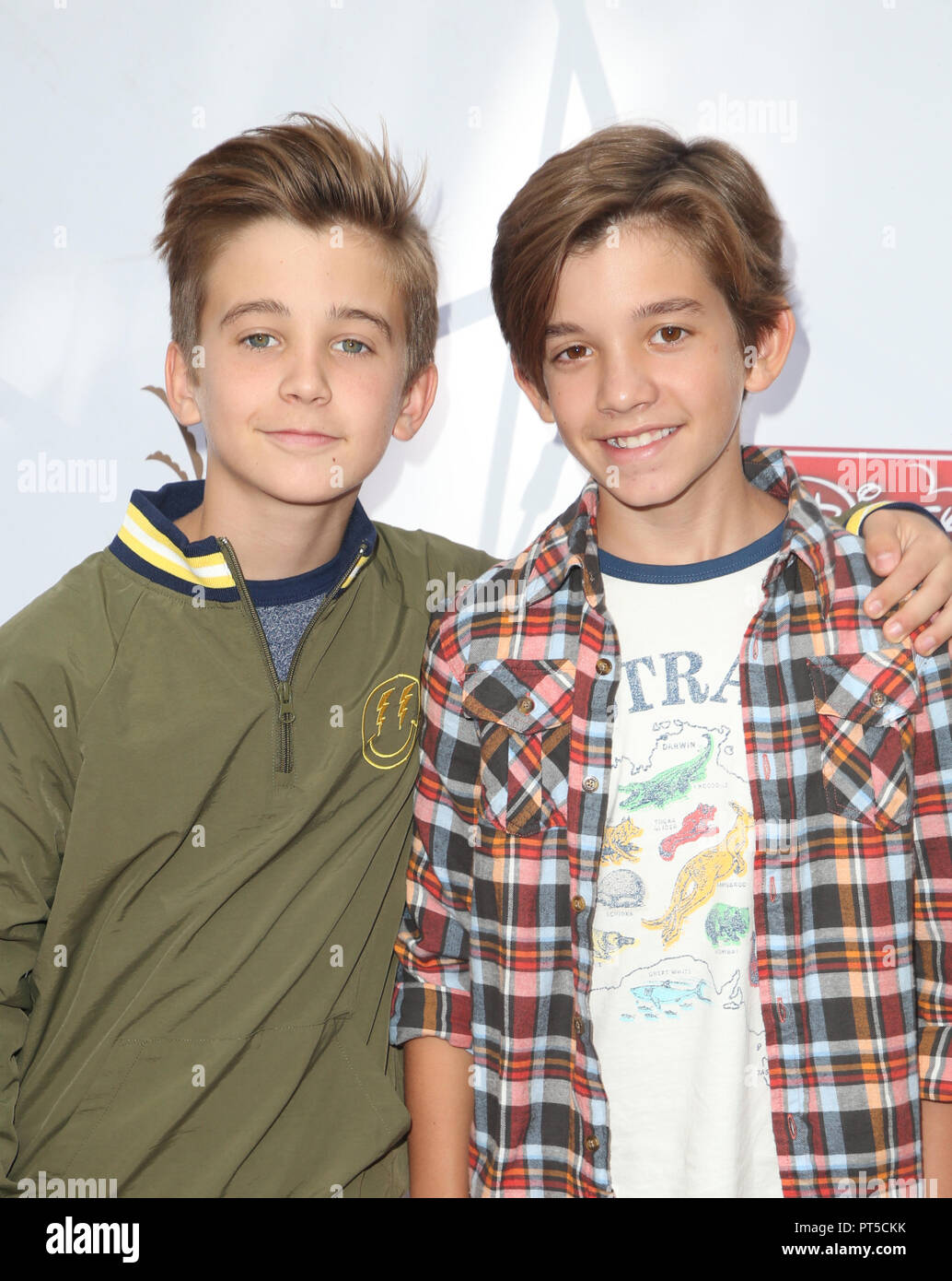 LOS ANGELES, CA - OCTOBER 6 : Parker Bates, Prestyn Bates, at the T.J ...