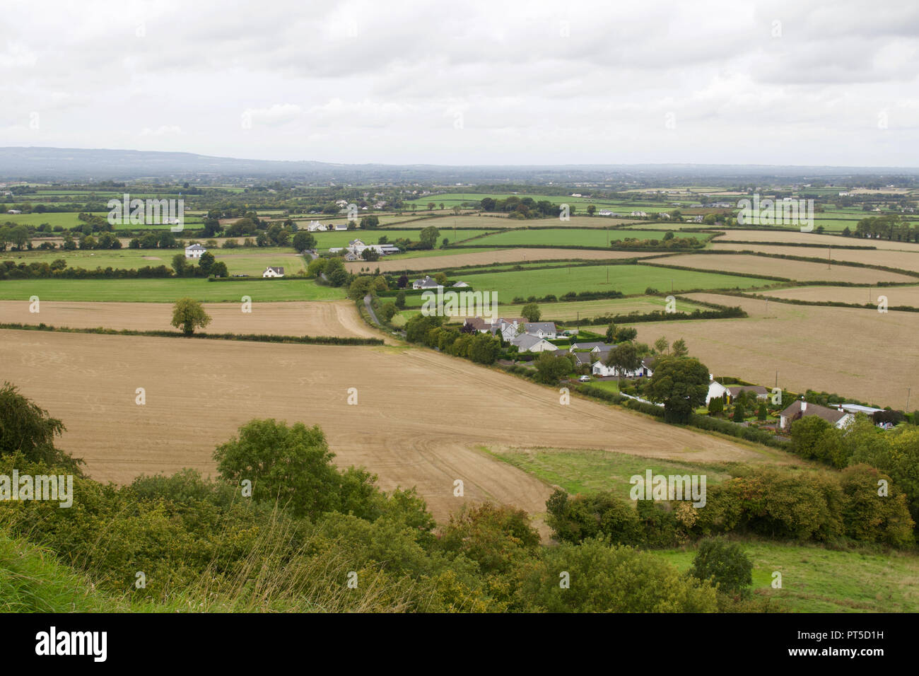 Modern Irish countryside landscape Stock Photo - Alamy