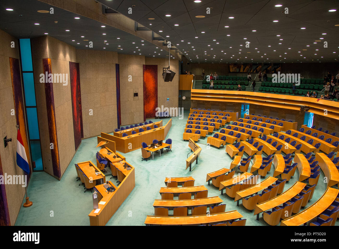conference room of dutch parliament in Den Haag, Holland Stock Photo ...