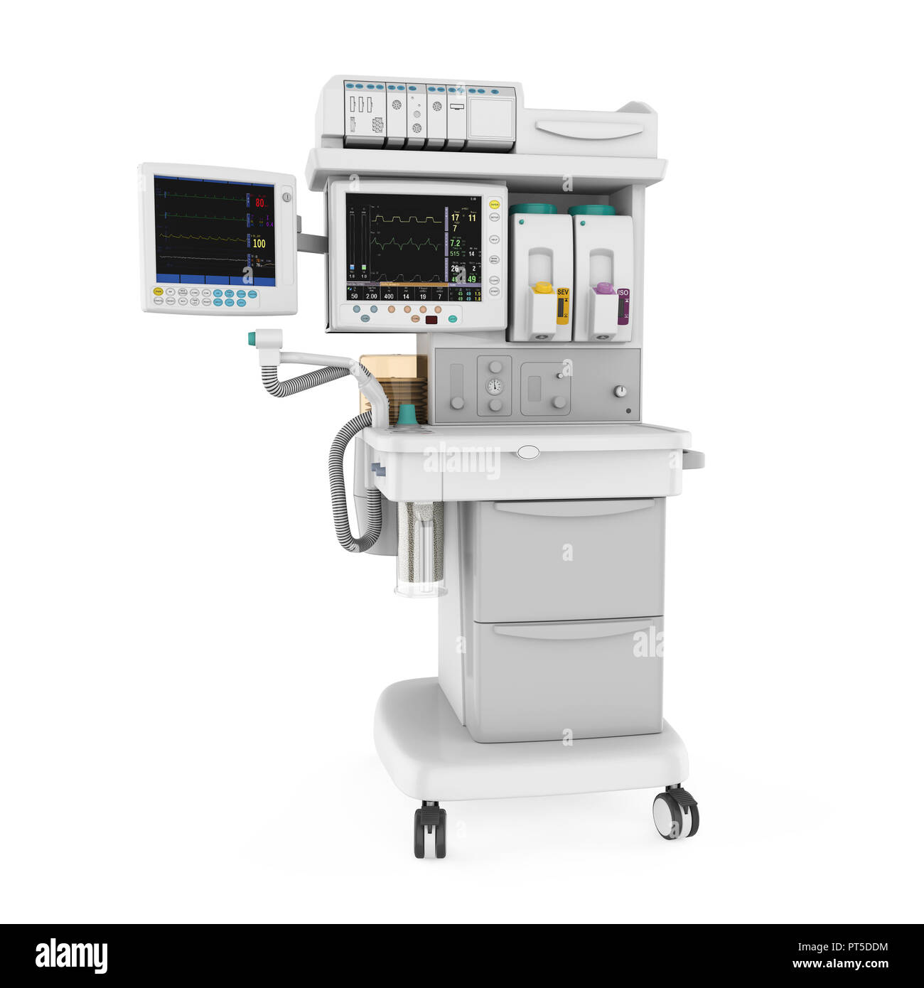 Anesthesia Machine Isolated Stock Photo - Alamy