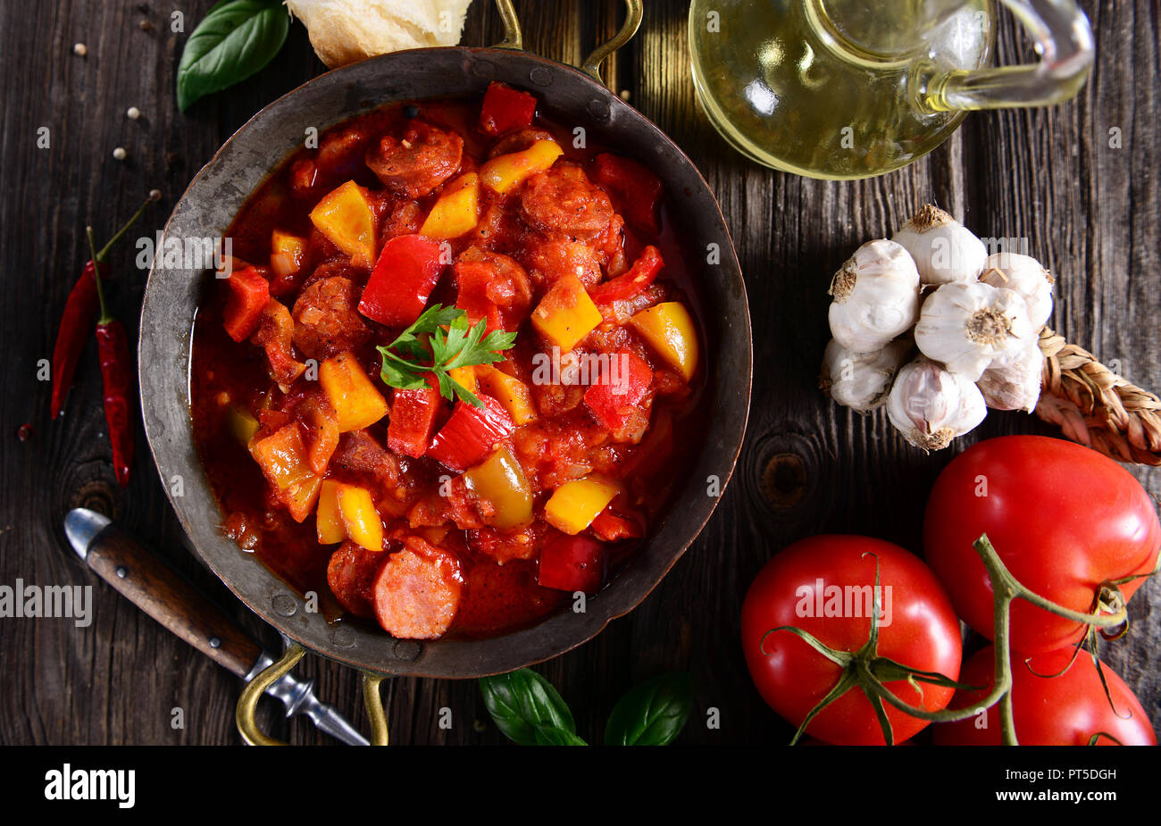 Traditional Hungarian dish - letcho Stock Photo - Alamy