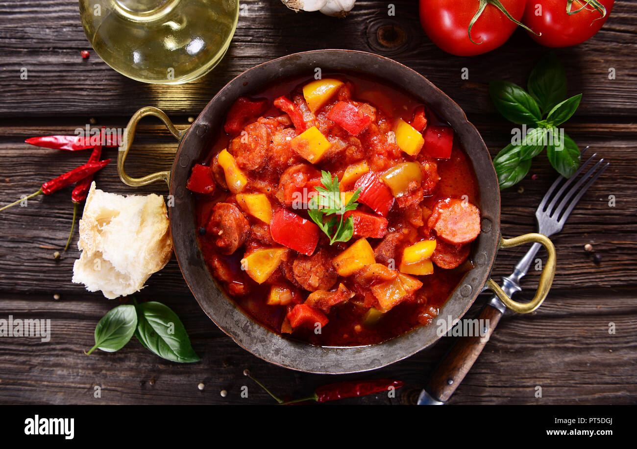 Traditional Hungarian dish - letcho Stock Photo - Alamy