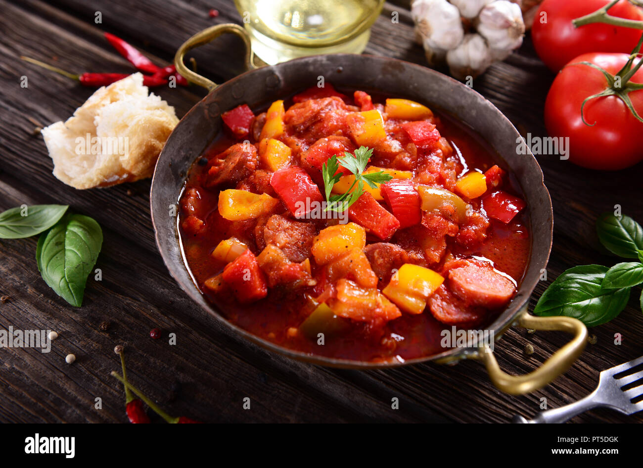 Traditional Hungarian dish - letcho Stock Photo - Alamy