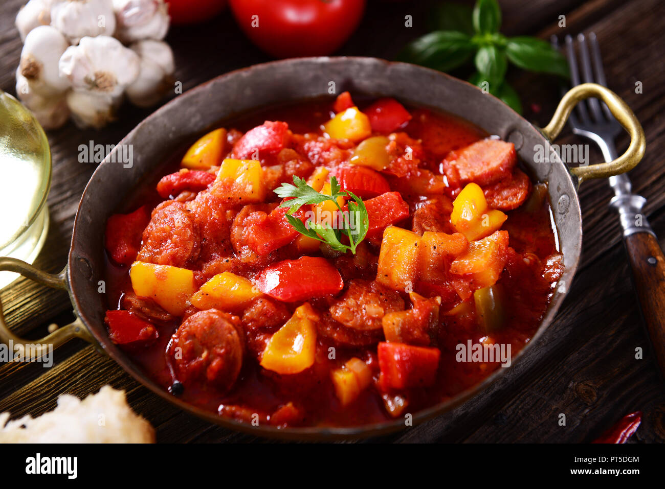 Traditional Hungarian dish - letcho Stock Photo - Alamy