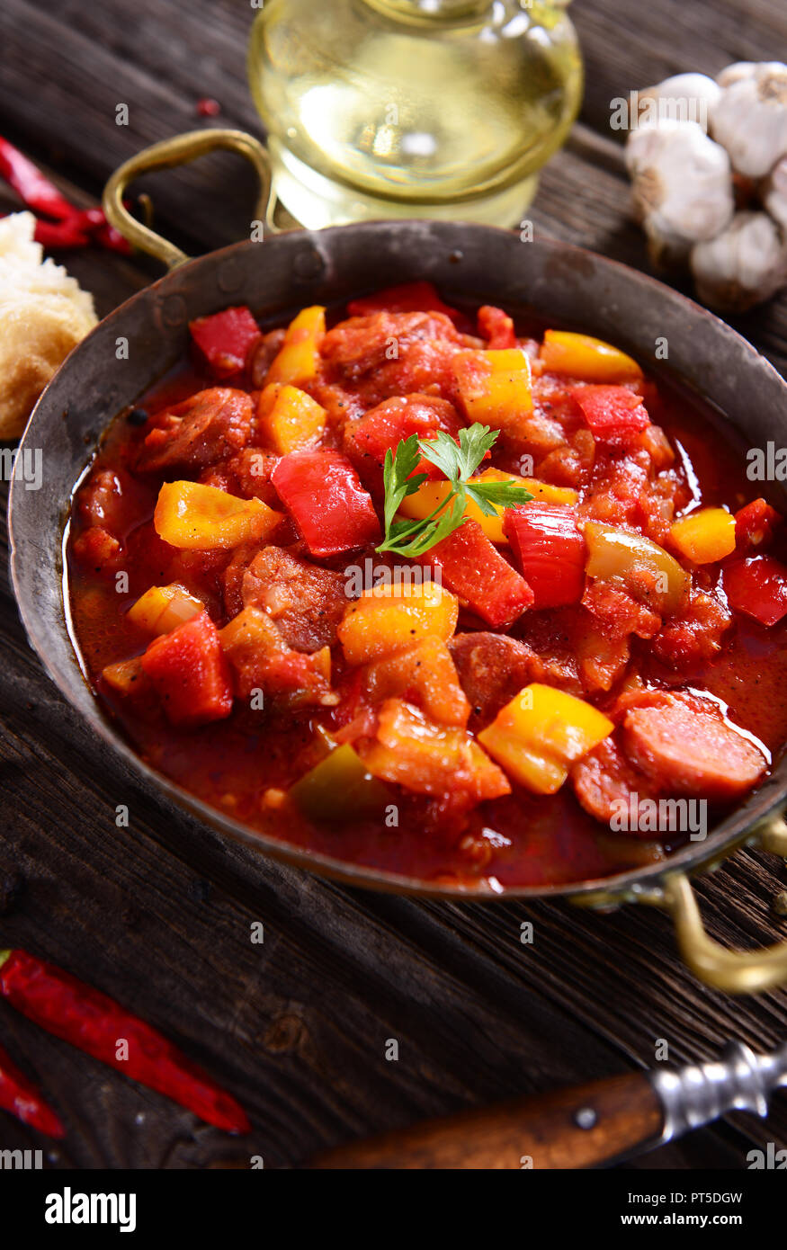 Traditional Hungarian dish - letcho Stock Photo - Alamy