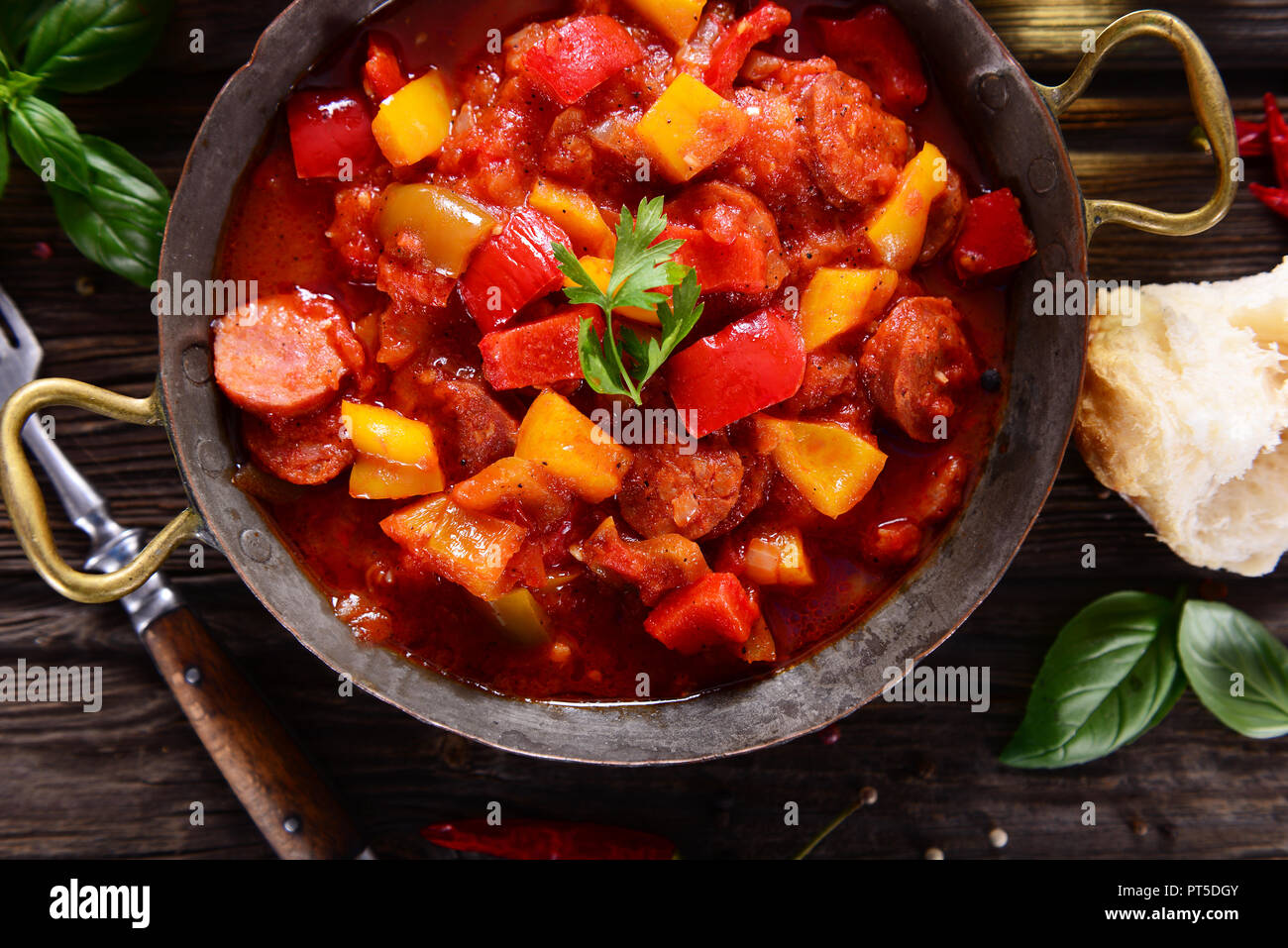 Traditional Hungarian dish - letcho Stock Photo - Alamy