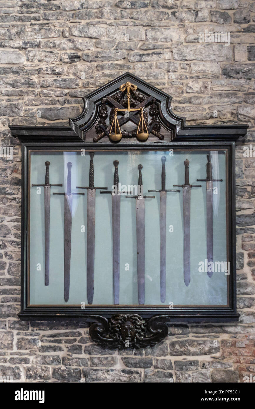 Ghent, Belgium - September 23, 2018: Balance symbol as Justice is ...