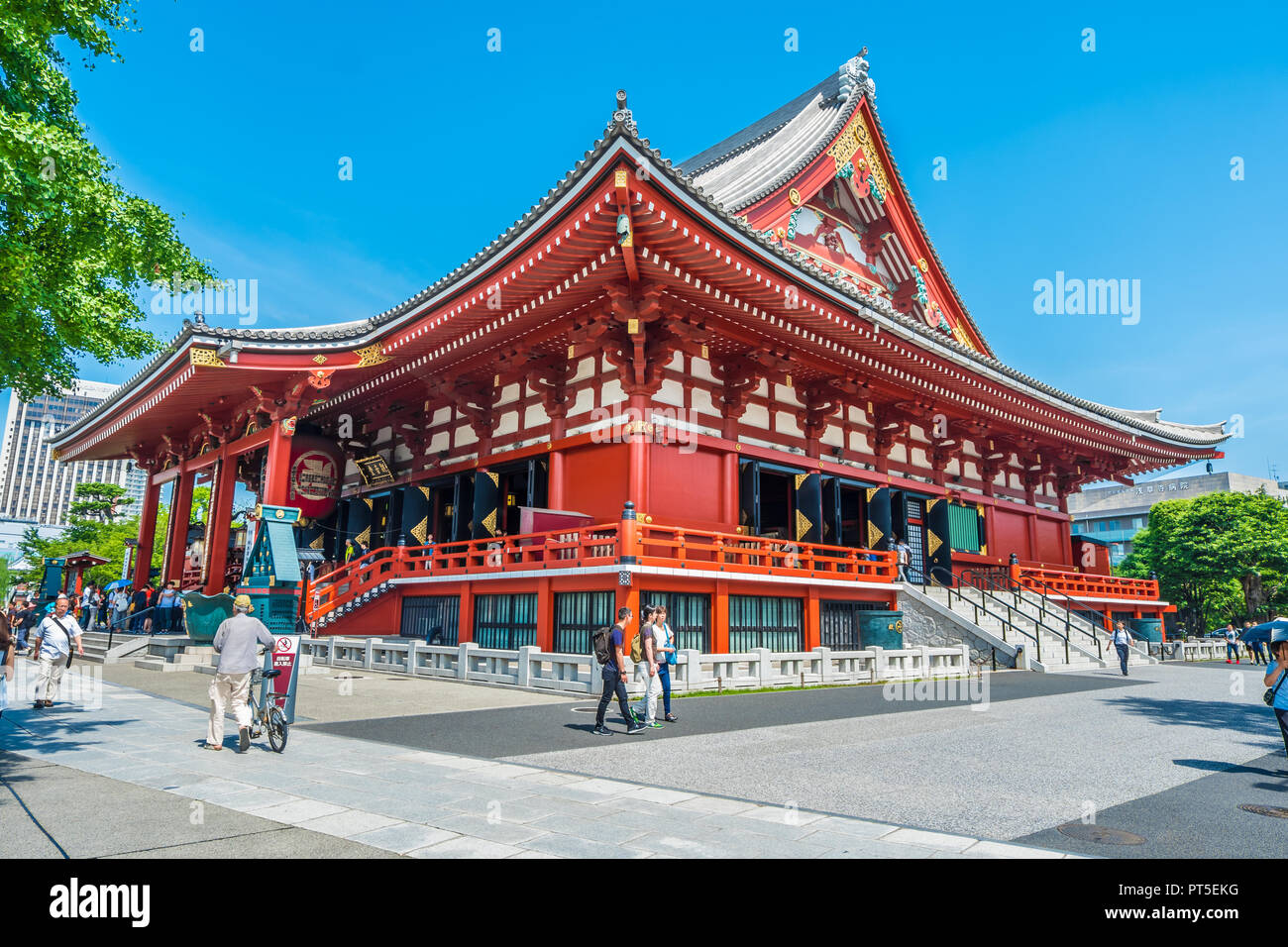 Asakusa, Tokyo Japan - June 9, 2018: Beautiful scenic Asakusa shrine in ...