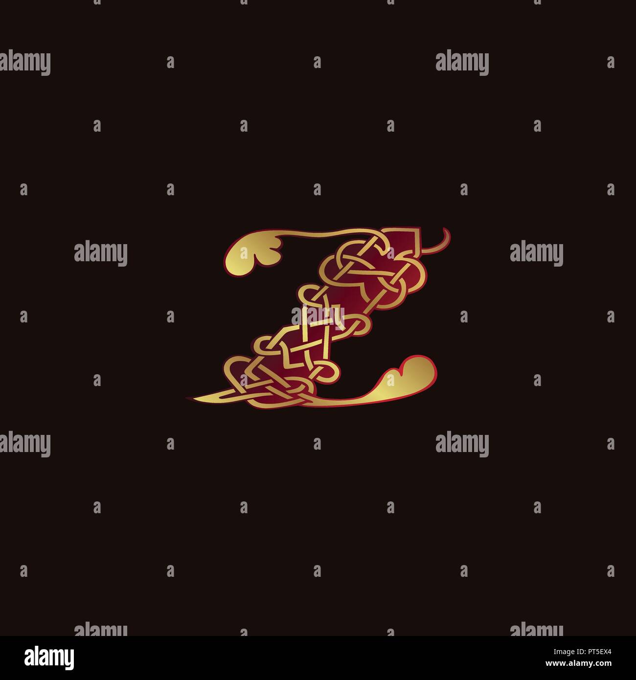 luxury letter Z Decoration Logo design concept template Stock Vector ...