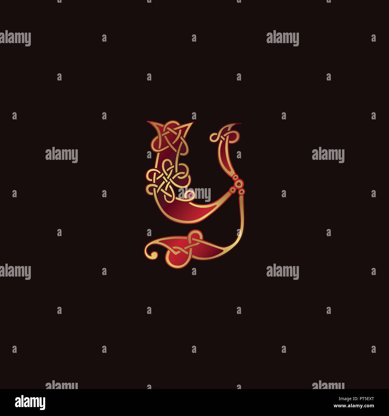 luxury letter Y Decoration Logo design concept template Stock Vector ...