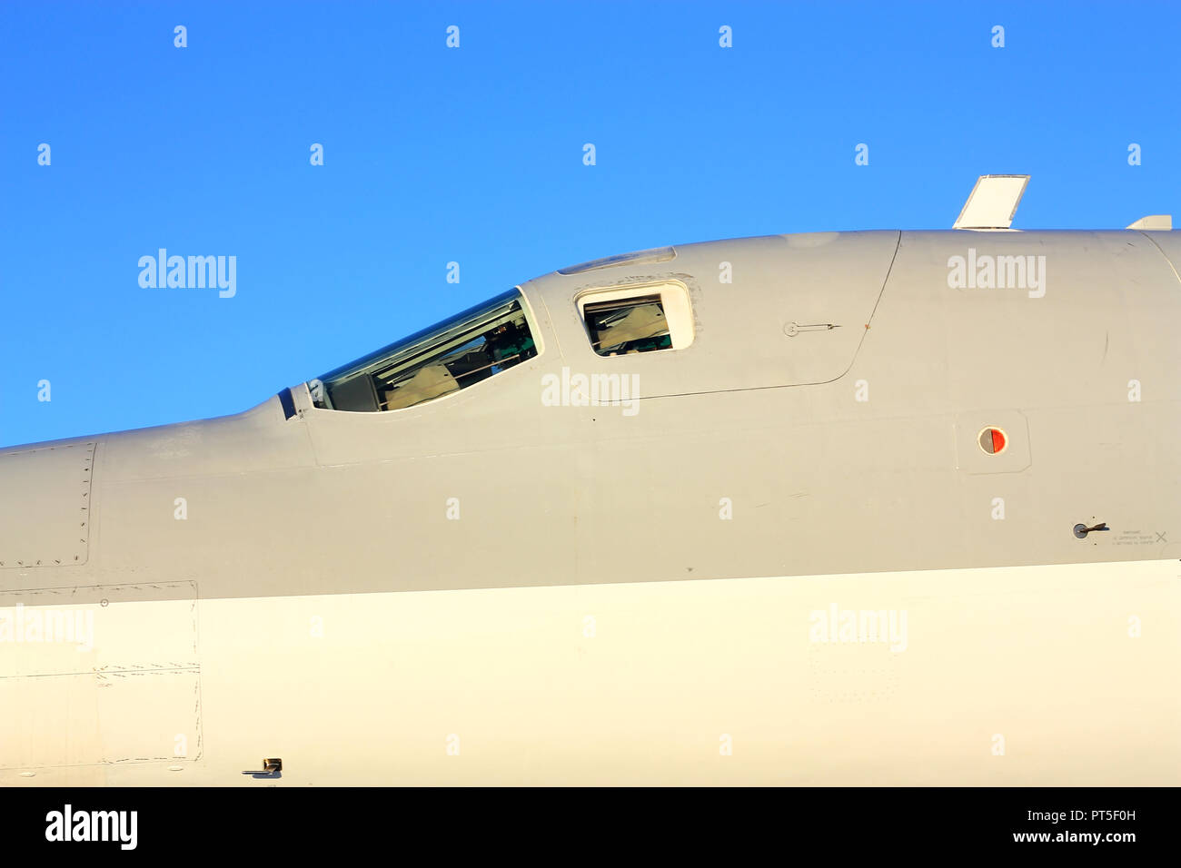 Cockpit of Backfire – long-range aircraft capable of performing nuclear ...