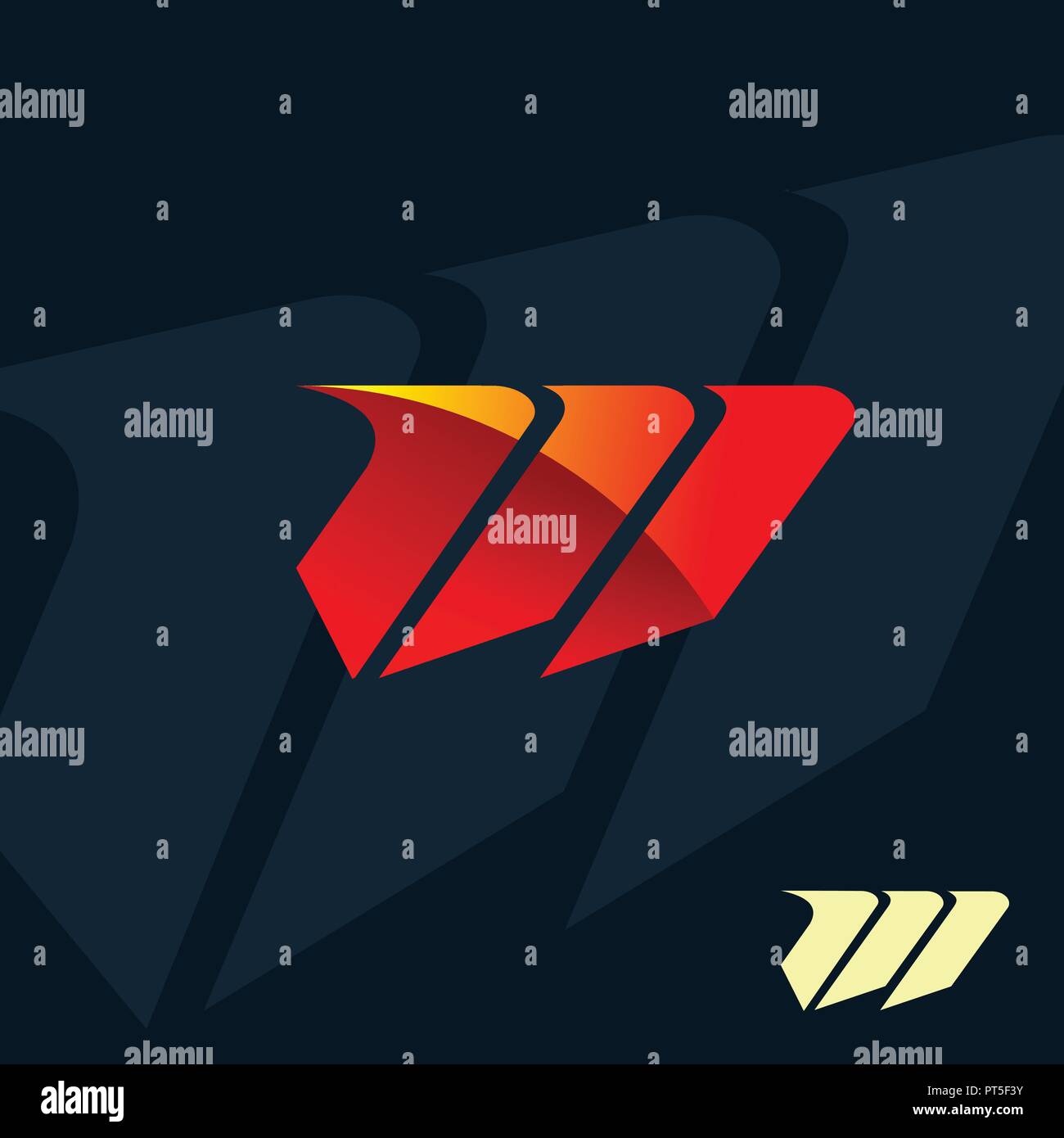 modern letter M logo. speed fast design concept template Stock Vector ...