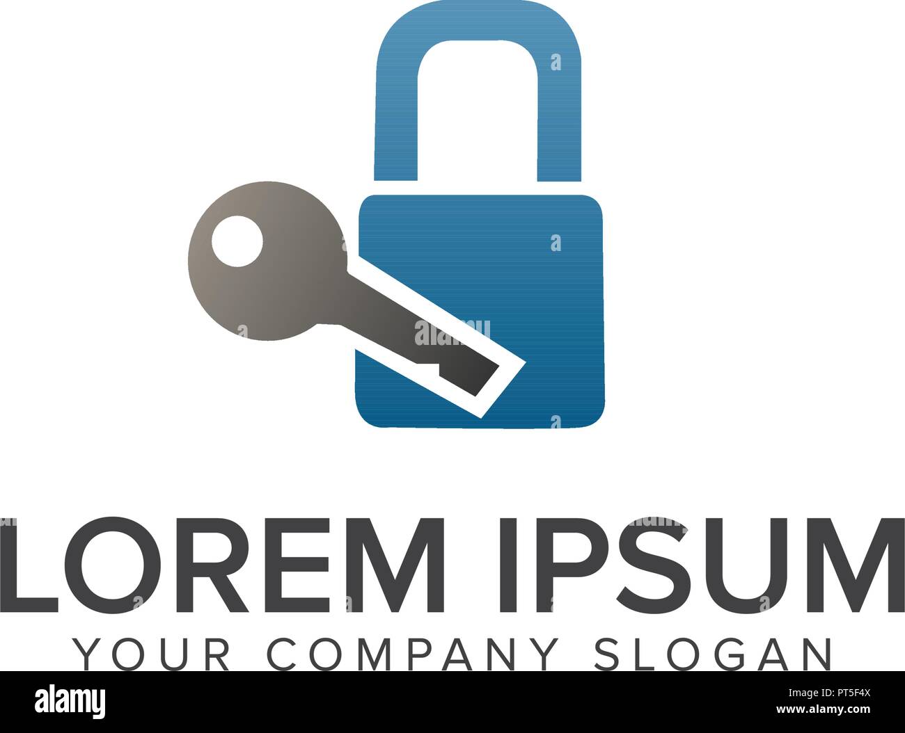 Padlock logo hi-res stock photography and images - Alamy