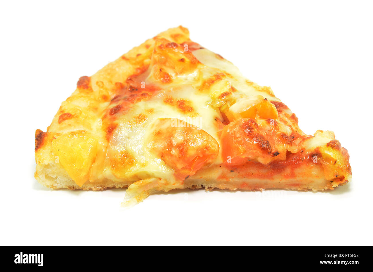 Tasty Italian pizza on a white background Stock Photo - Alamy