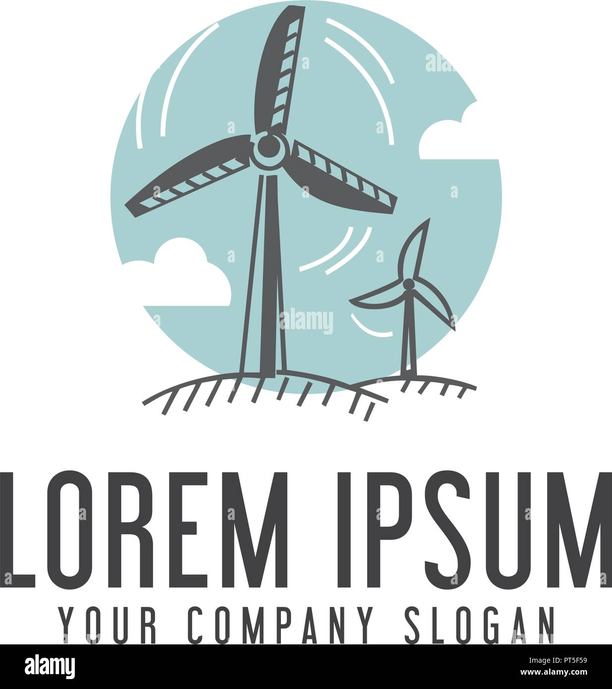 Wind pump flat icon Stock Vector Images - Alamy