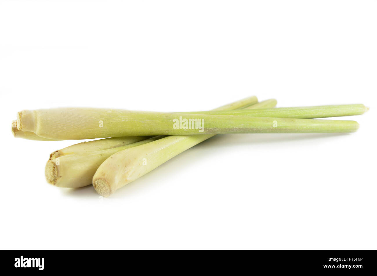 Fresh lemon grass isolated on white background Stock Photo - Alamy