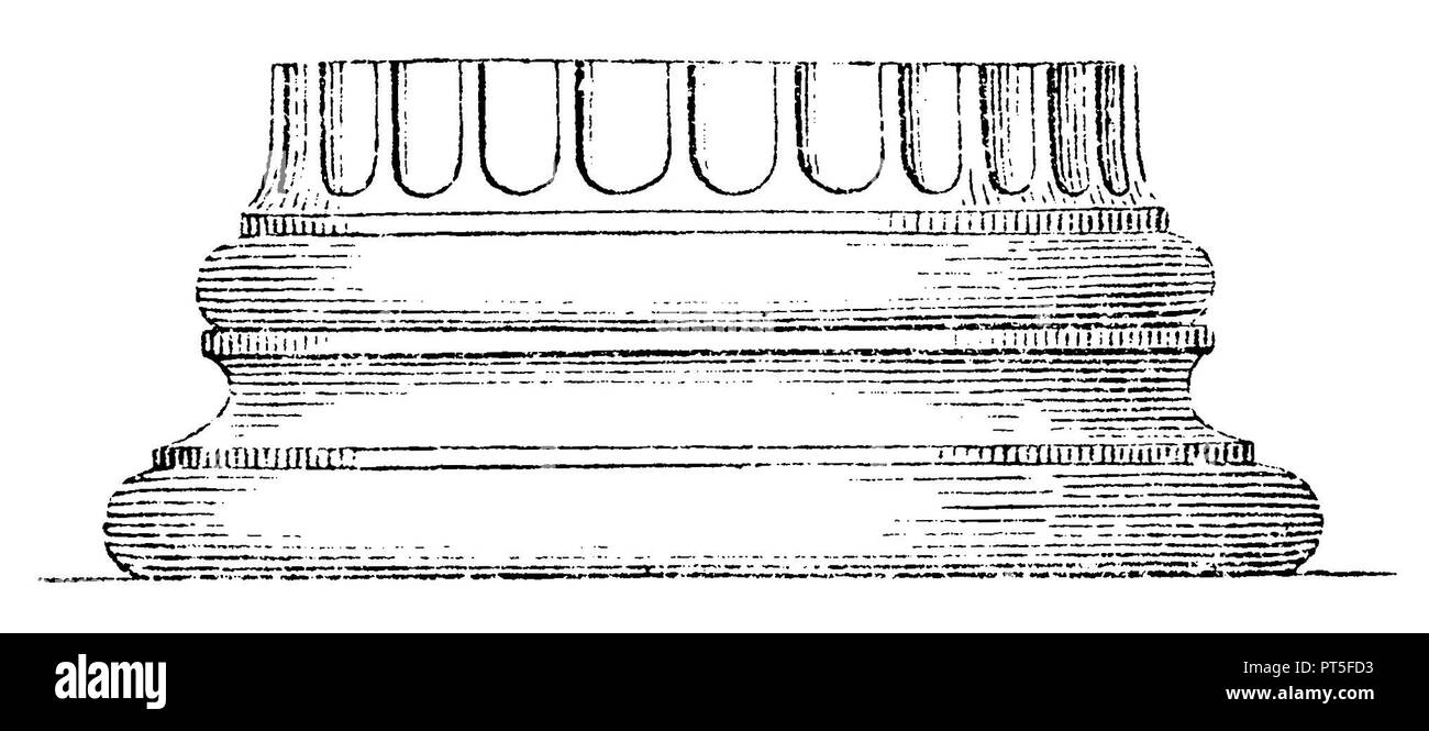 Attic base, anonym 1870 Stock Photo - Alamy