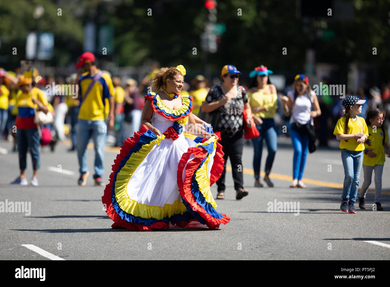 Washington, D.C., USA - September 29, 2018: The Fiesta DC Parade ...