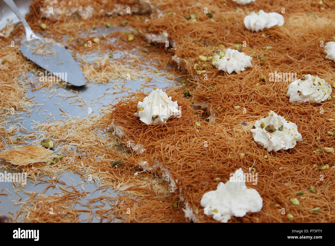 A tray of Lebanese pastry, called esmalliyeh Stock Photo - Alamy