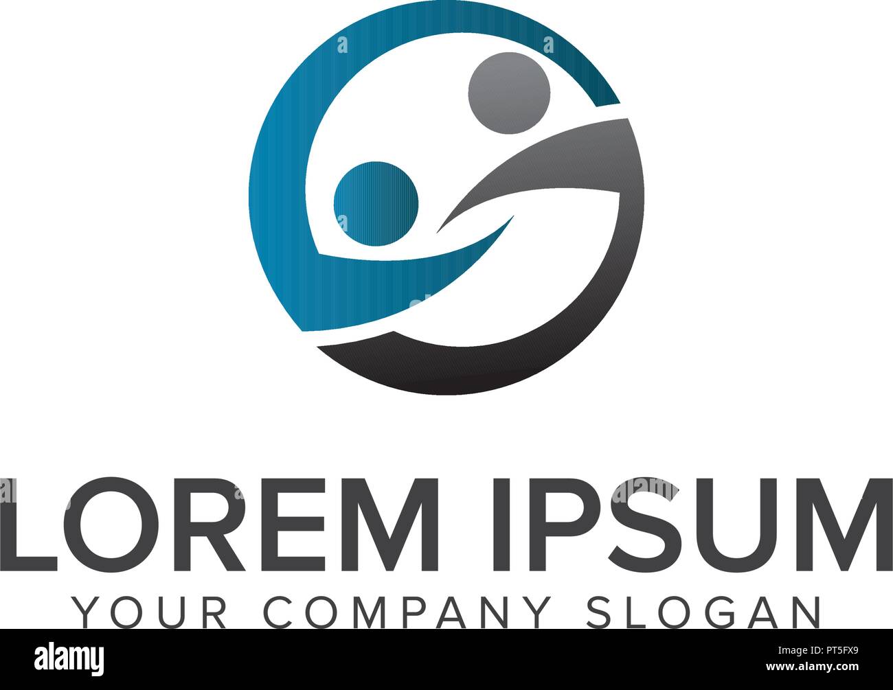 people network partners logo design concept template Stock Vector Image ...