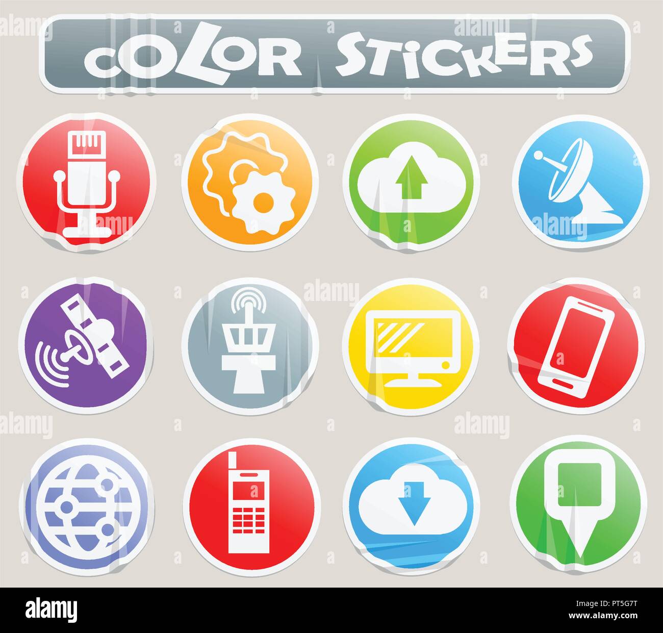 Sticker smart tv Stock Vector Images - Alamy