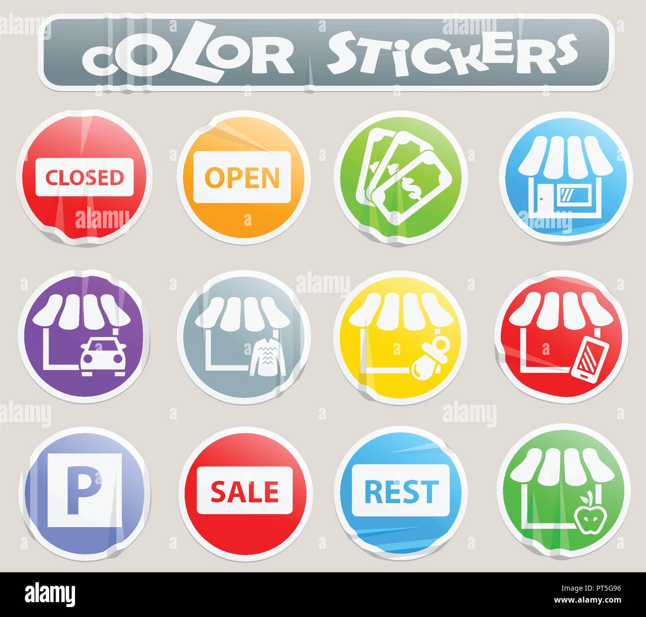 Children's clothes shop Stock Vector Images - Alamy