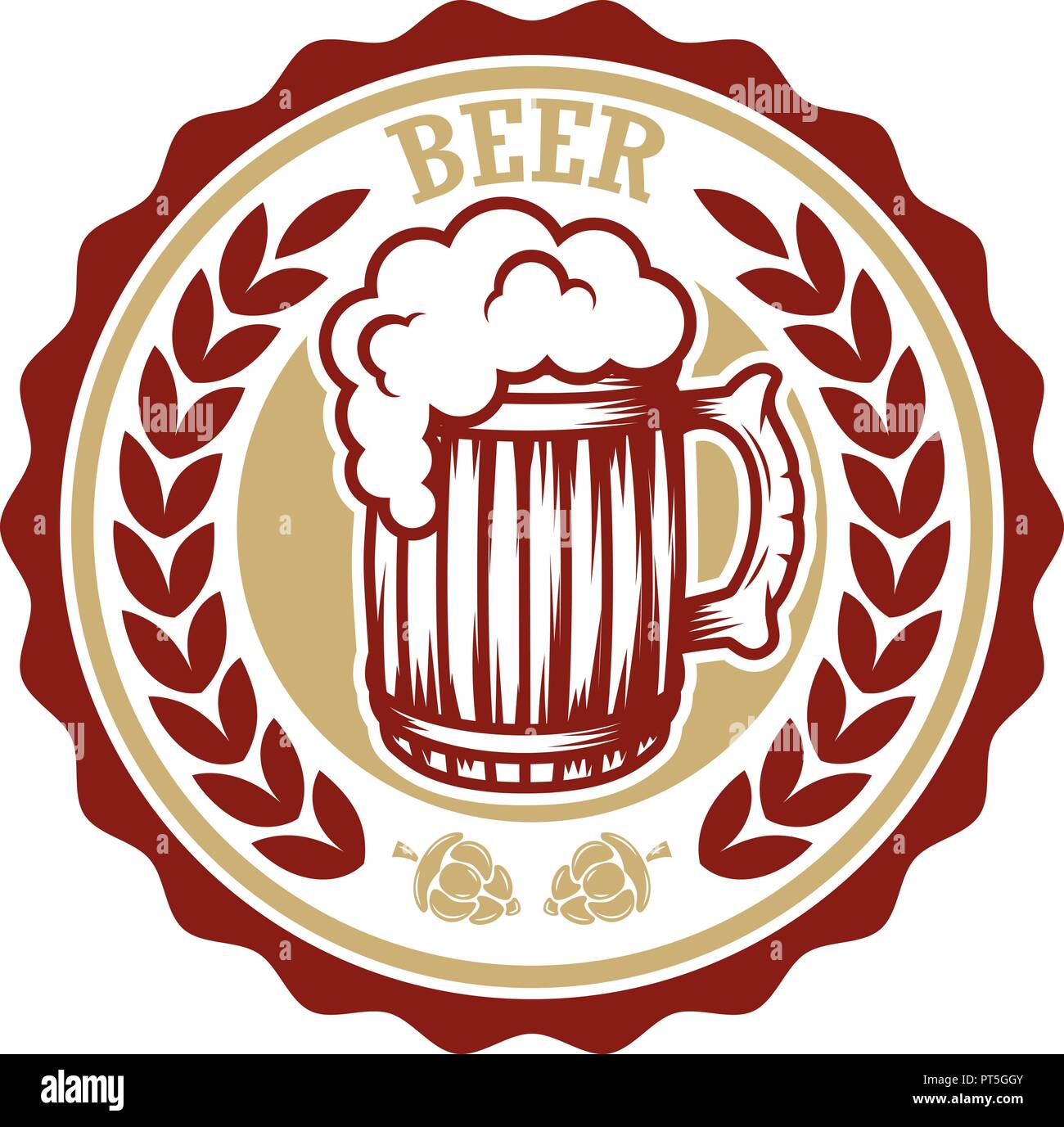 Budweiser Label Vector