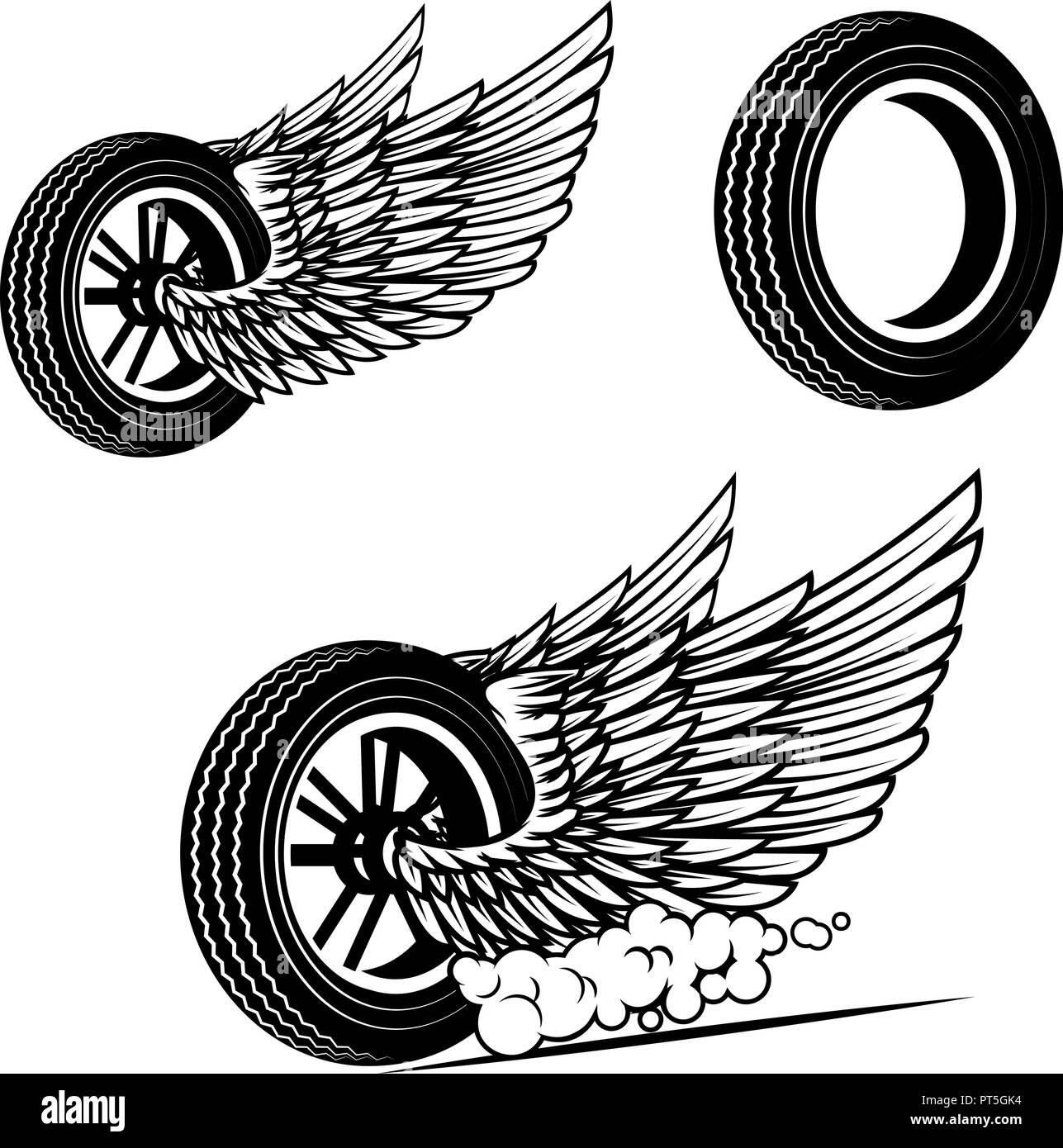 Winged Wheel Logo High Resolution Stock Photography and Images - Alamy