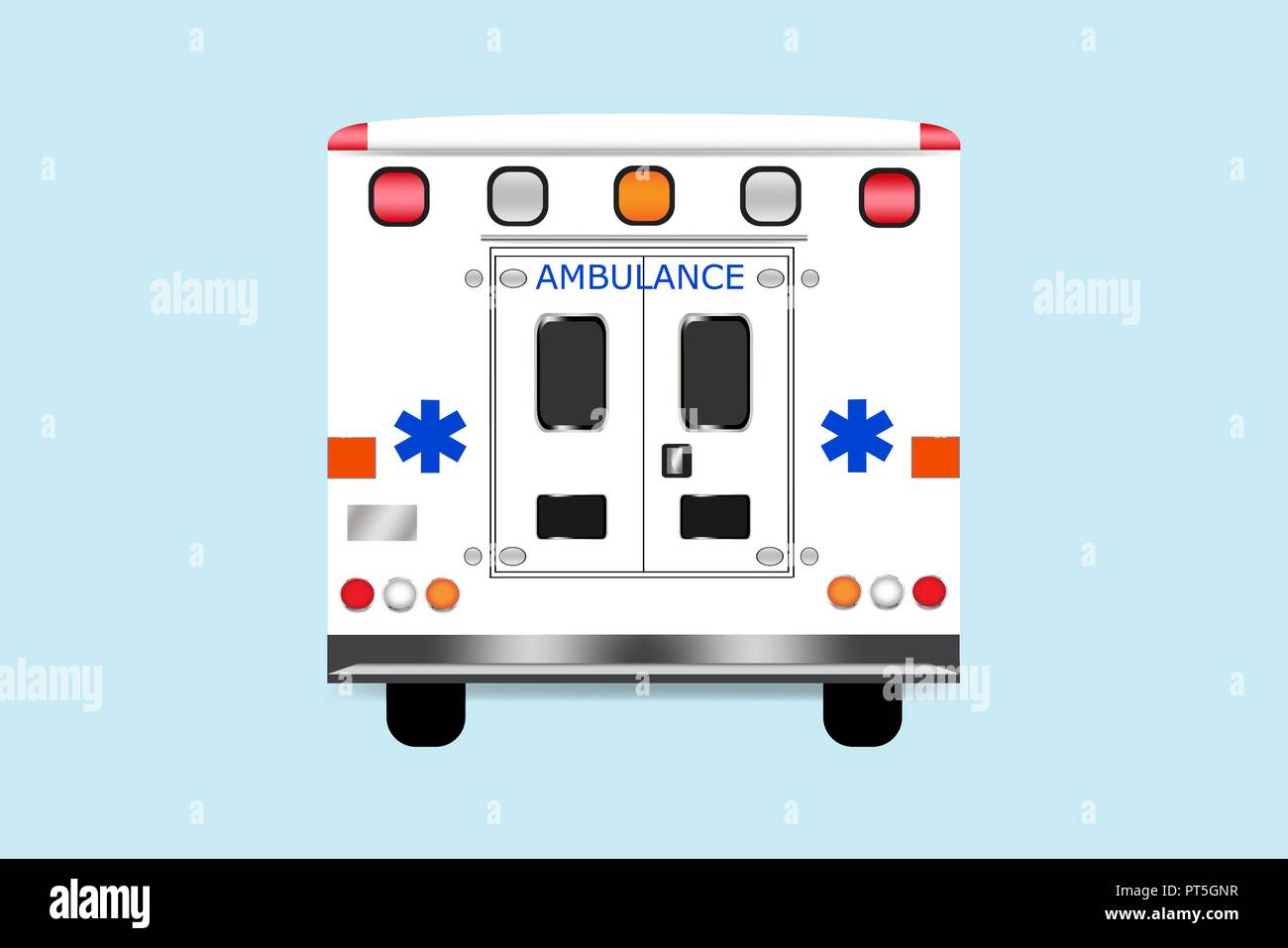 Ambulance rear lights Stock Vector Images - Alamy