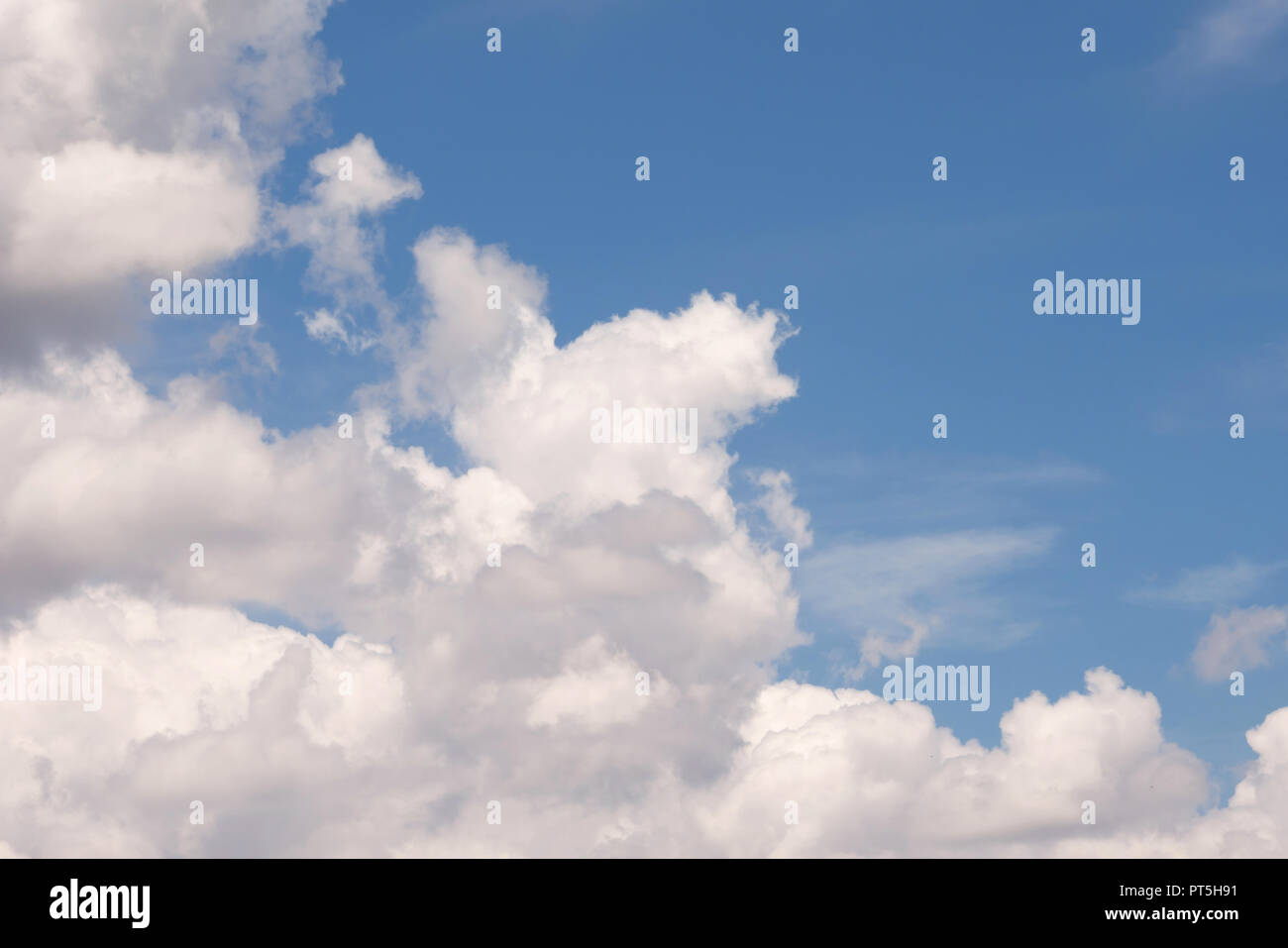 Cloud move on the sky. Beautiful of cloud and blue sky, nature ...