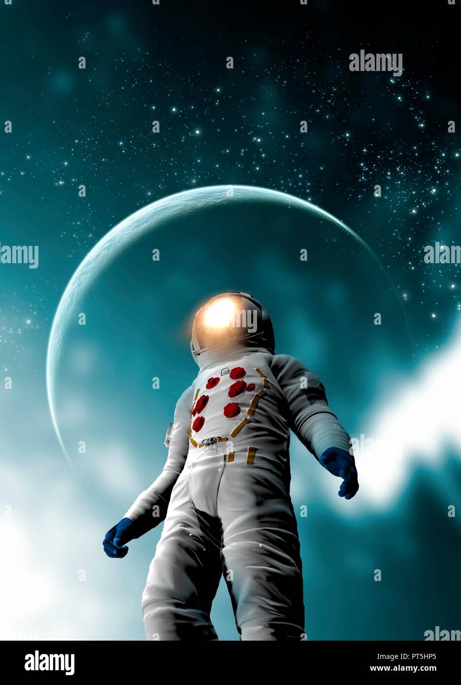 Astronaut wearing space suit hi-res stock photography and images - Alamy