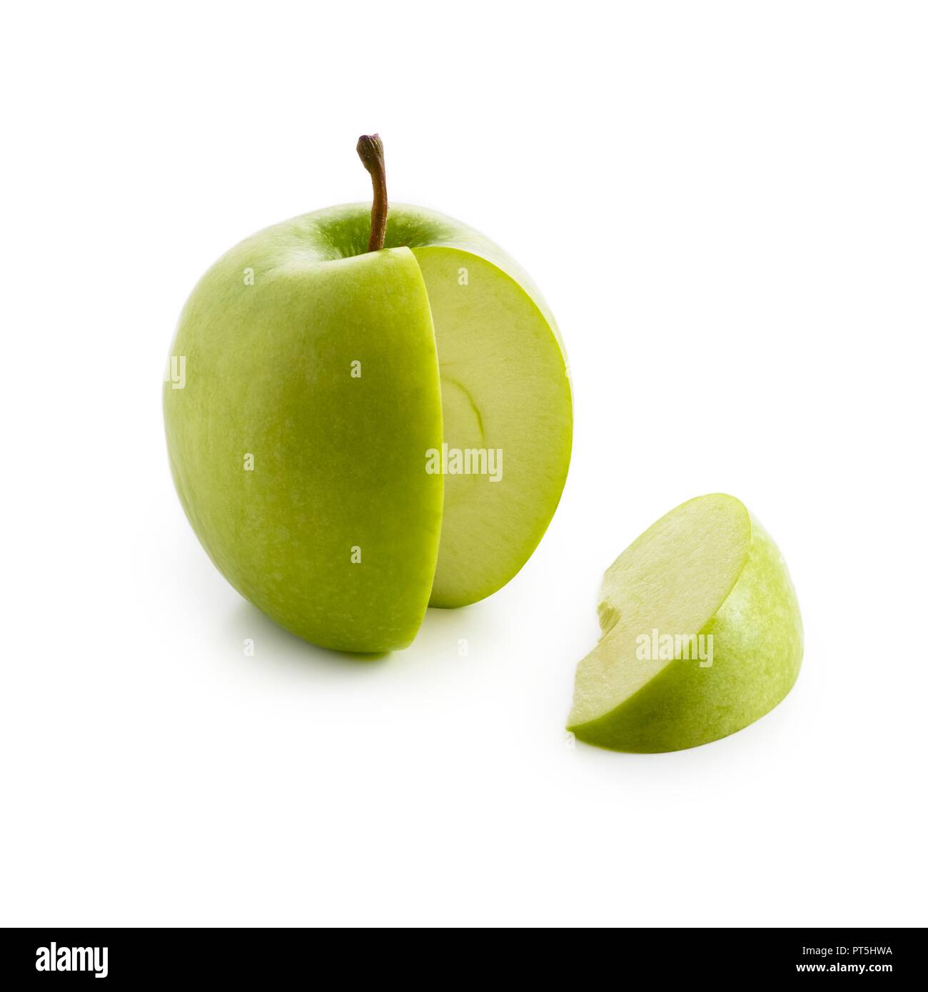 Apple segment slice Cut Out Stock Images & Pictures - Alamy