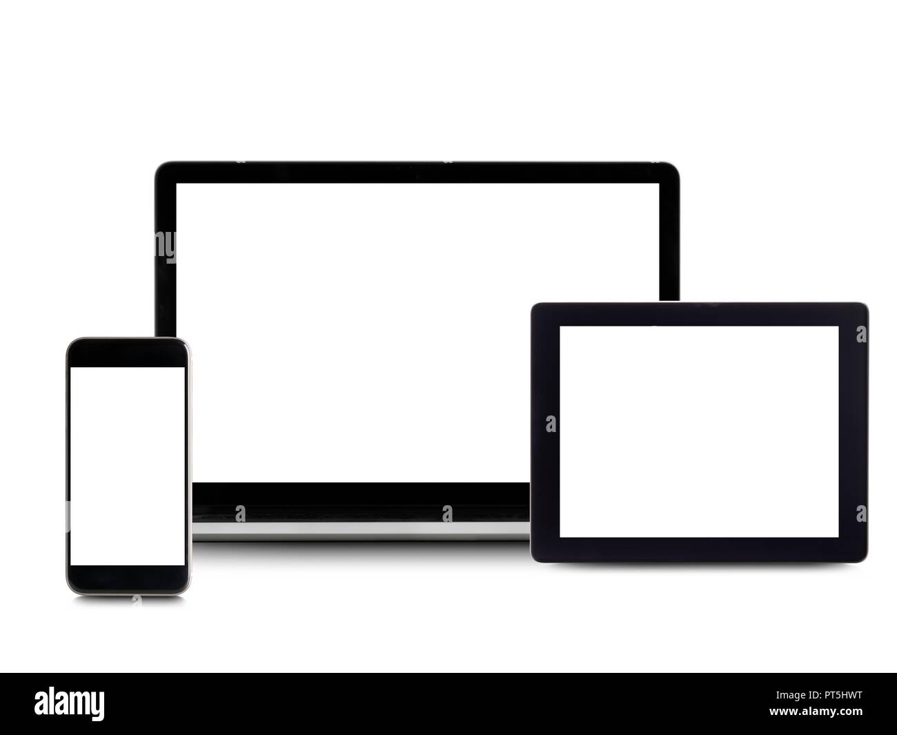 Blank digital device screens Stock Photo - Alamy