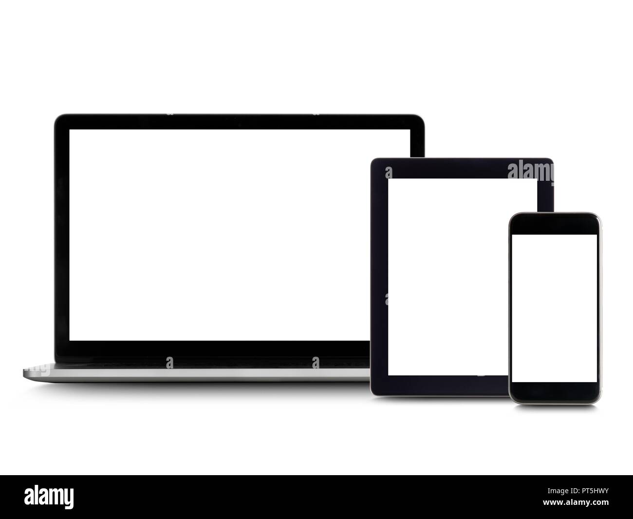 Blank digital device screens Stock Photo - Alamy