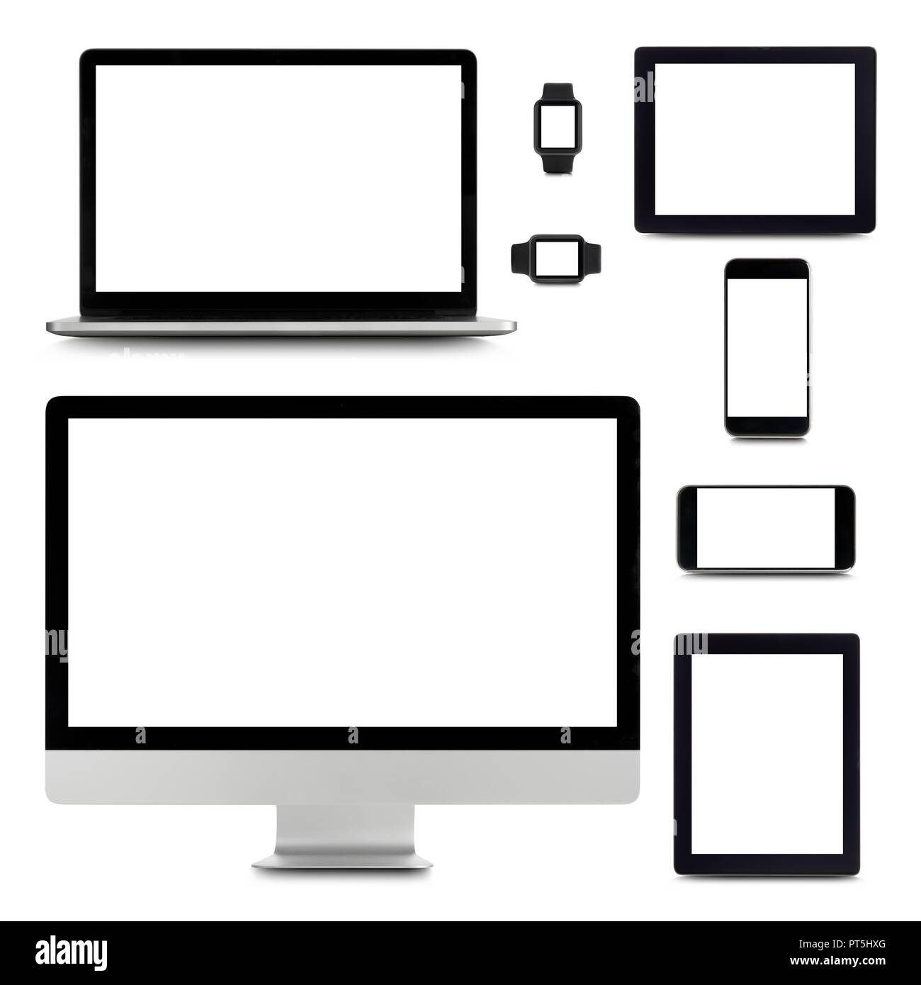 Blank digital device screens Stock Photo - Alamy