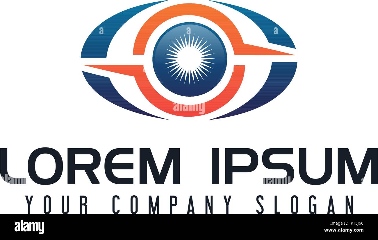 Technology concept eye logo hi-res stock photography and images - Alamy