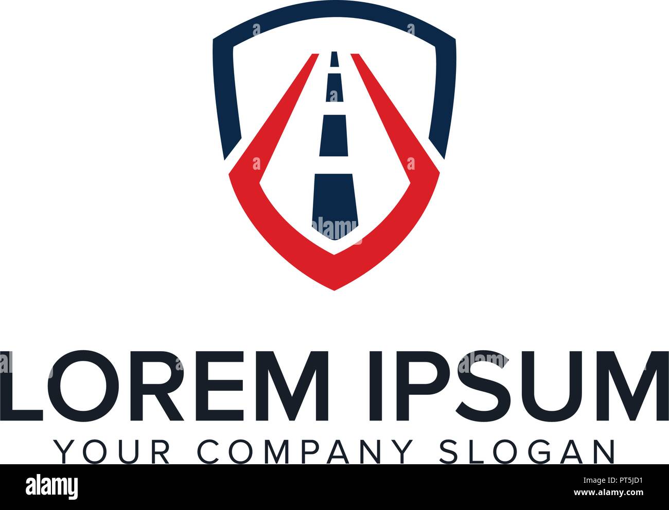 road shield logo design concept template Stock Vector Image & Art - Alamy