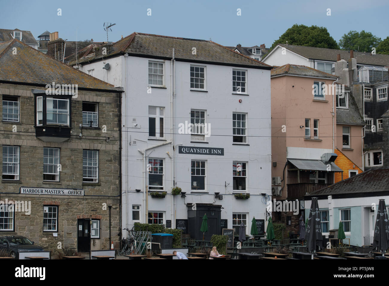 Quayside Inn at Falmouth Stock Photo - Alamy