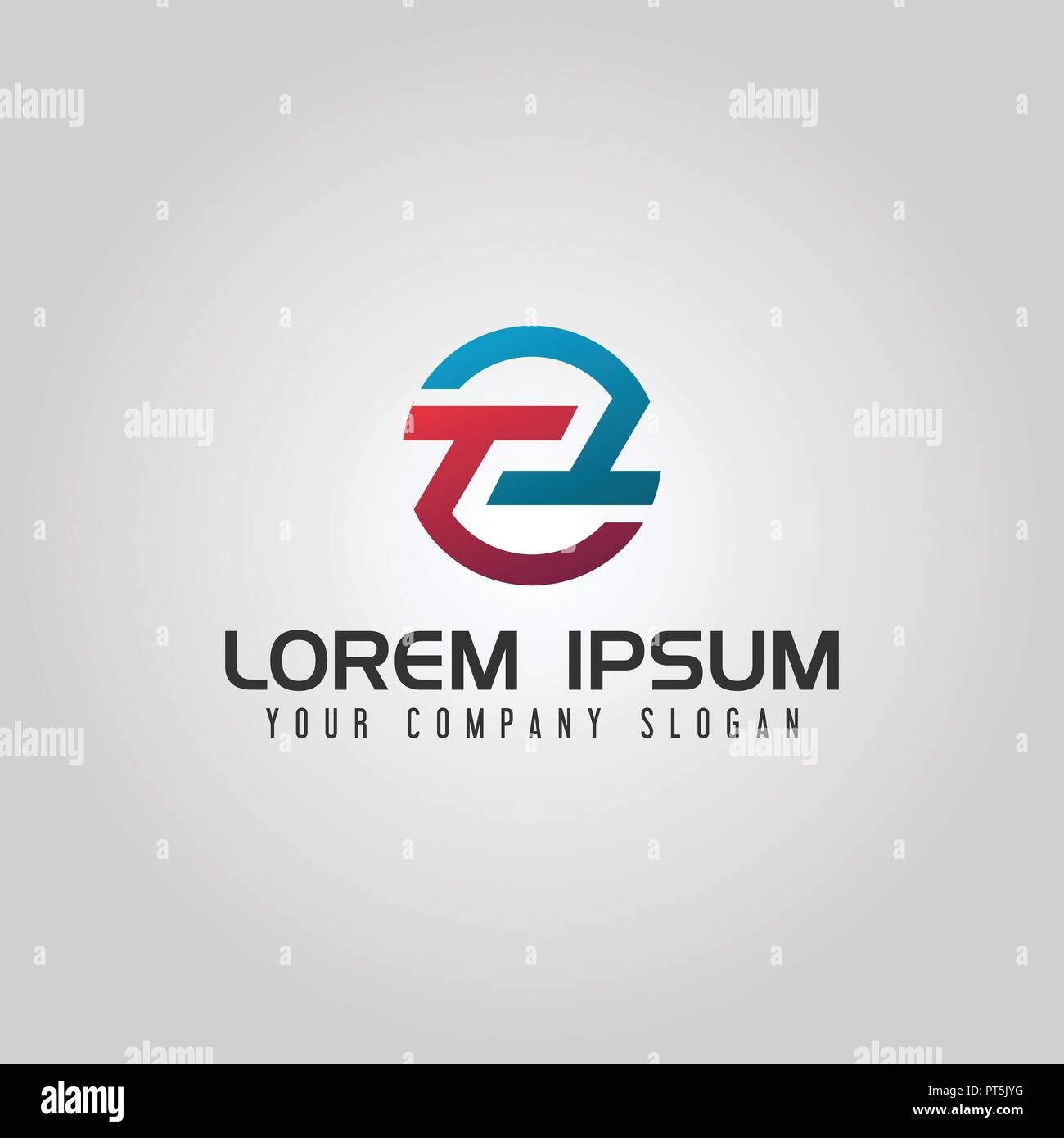 letter T logo. circle design concept template Stock Vector Image & Art ...