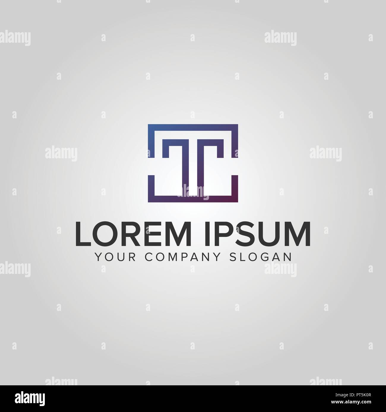 luxury modern letter T logo design concept template Stock Vector Image ...